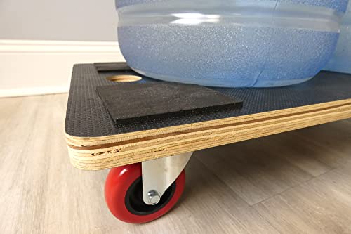 Move-It 3362 Premier 23-Inch x 12-Inch Rectangle Wood Platform Dolly, 530-lb Load Rating