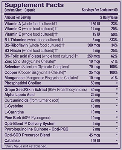 Dr. Brimhall's Opti-Mito Force™ | Contains Organic Whole Food Vitamins, Minerals and Herbs That Promote Optimal Mitochondrial Function