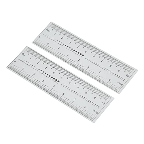 Nail Measure Ruler, 10PCS Fake Nails Measuring Rul Nail Measure Ruler, Nail Measuring Ruler Fake Measuring Ruler Professional Portable Transparent Nail Art PVC Soft Ruler for Nail