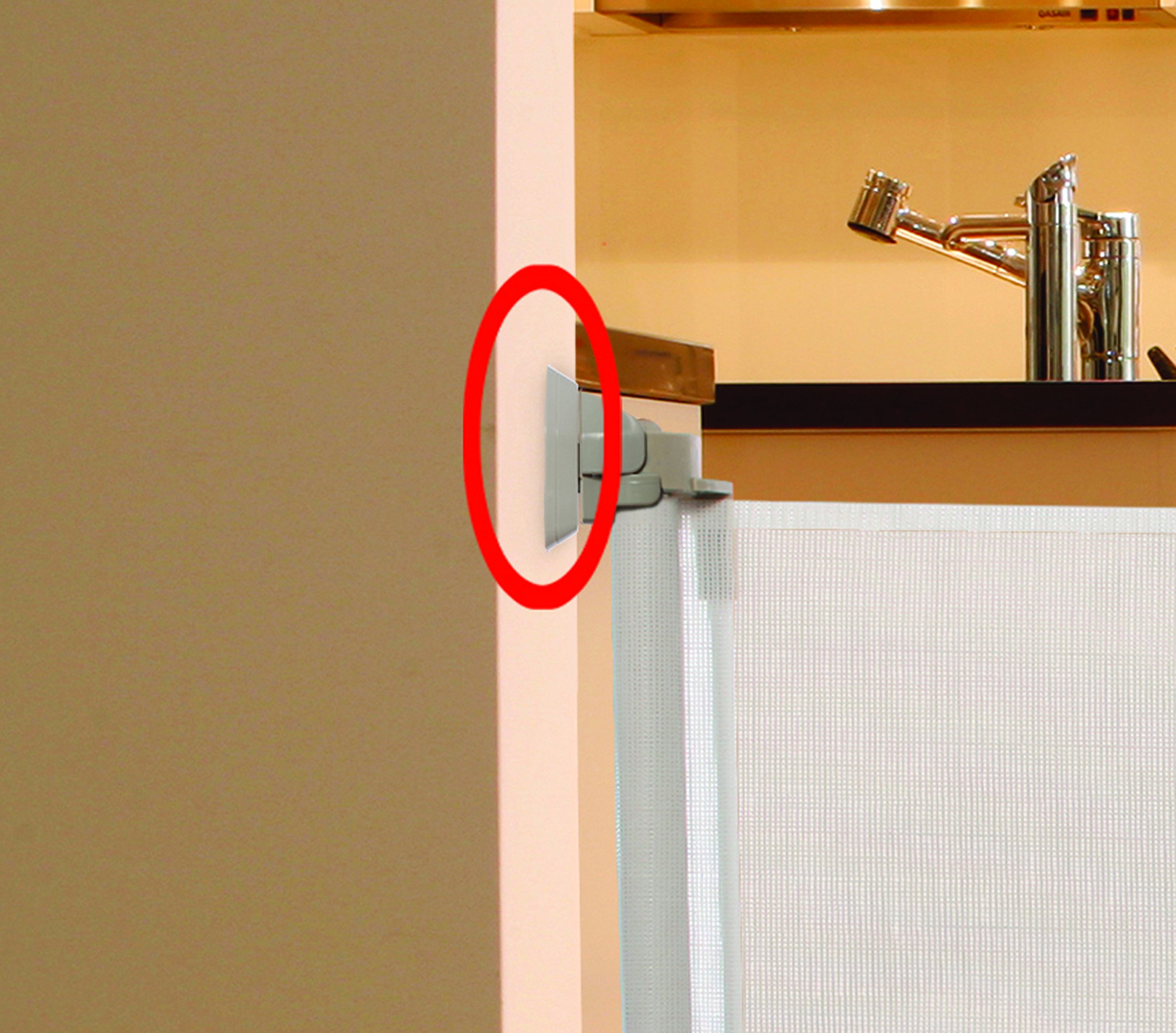 Dreambaby Retractable Baby Gate Spacers - Suitable with Baseboard Thickness .50" to .75" - Beige - Model L821