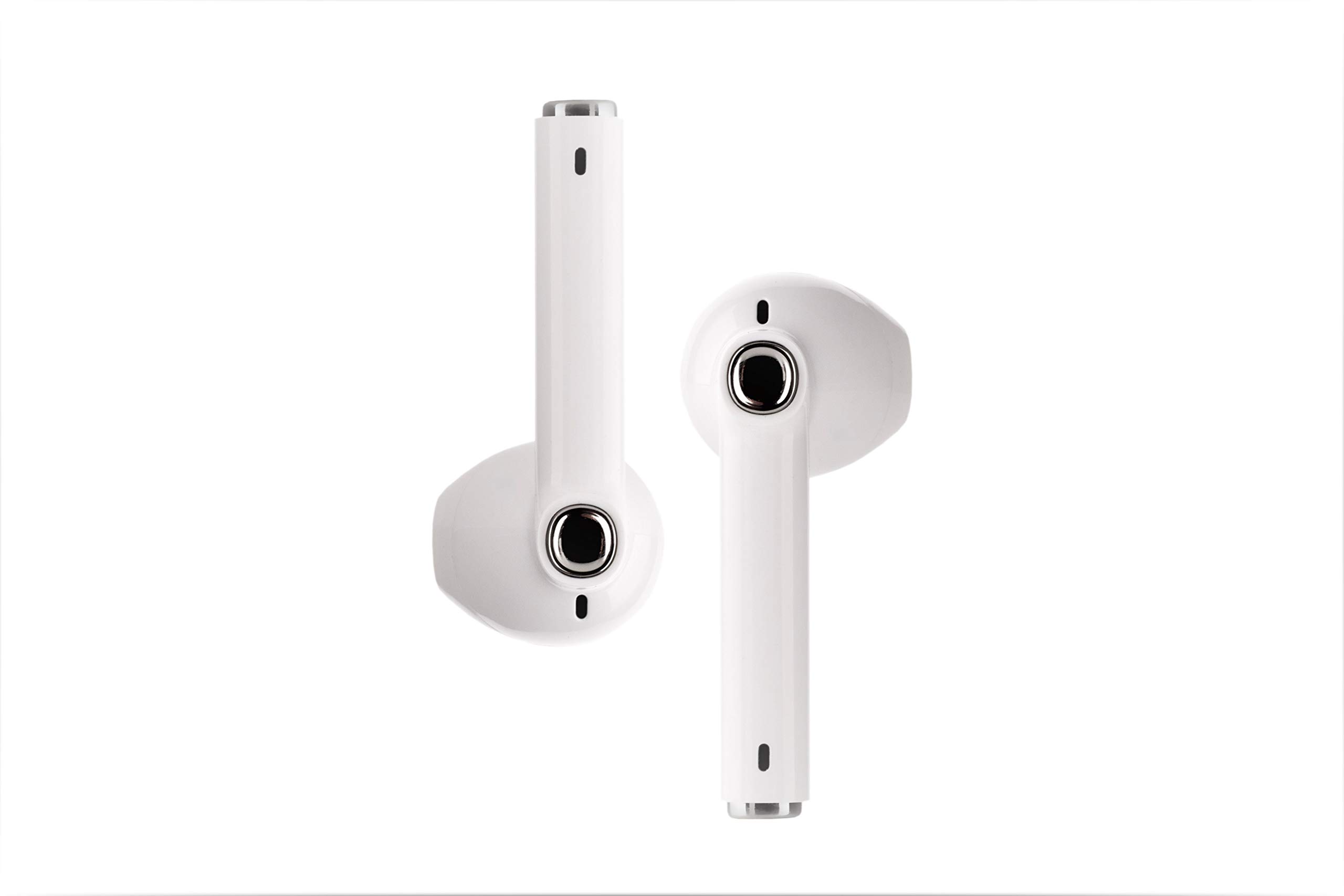 EVOLU TWS1 Earphones (White), Earbuds, Wireless Earbuds, Bluetooth Headphones, True Wireless Earbuds, Bluetooth Headphones, Bluetooth Earbuds, Wireless Headphones, Noise Cancelling Headphones