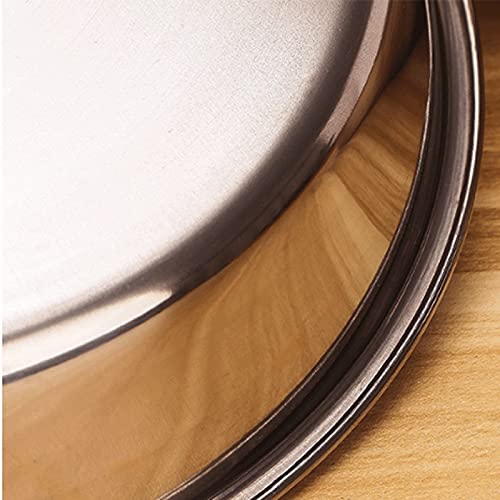 HEIMP Tray Heights Tone Dinnerware, Oven & Dishwasher Dependable, Trays Stainless Steel for Dinner Fruit Salad Plate