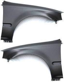 Evan Fischer Fender Set Compatible with 1999-2000 Honda Civic, Primed Steel With Molding Holes HO1241151 HO1240151