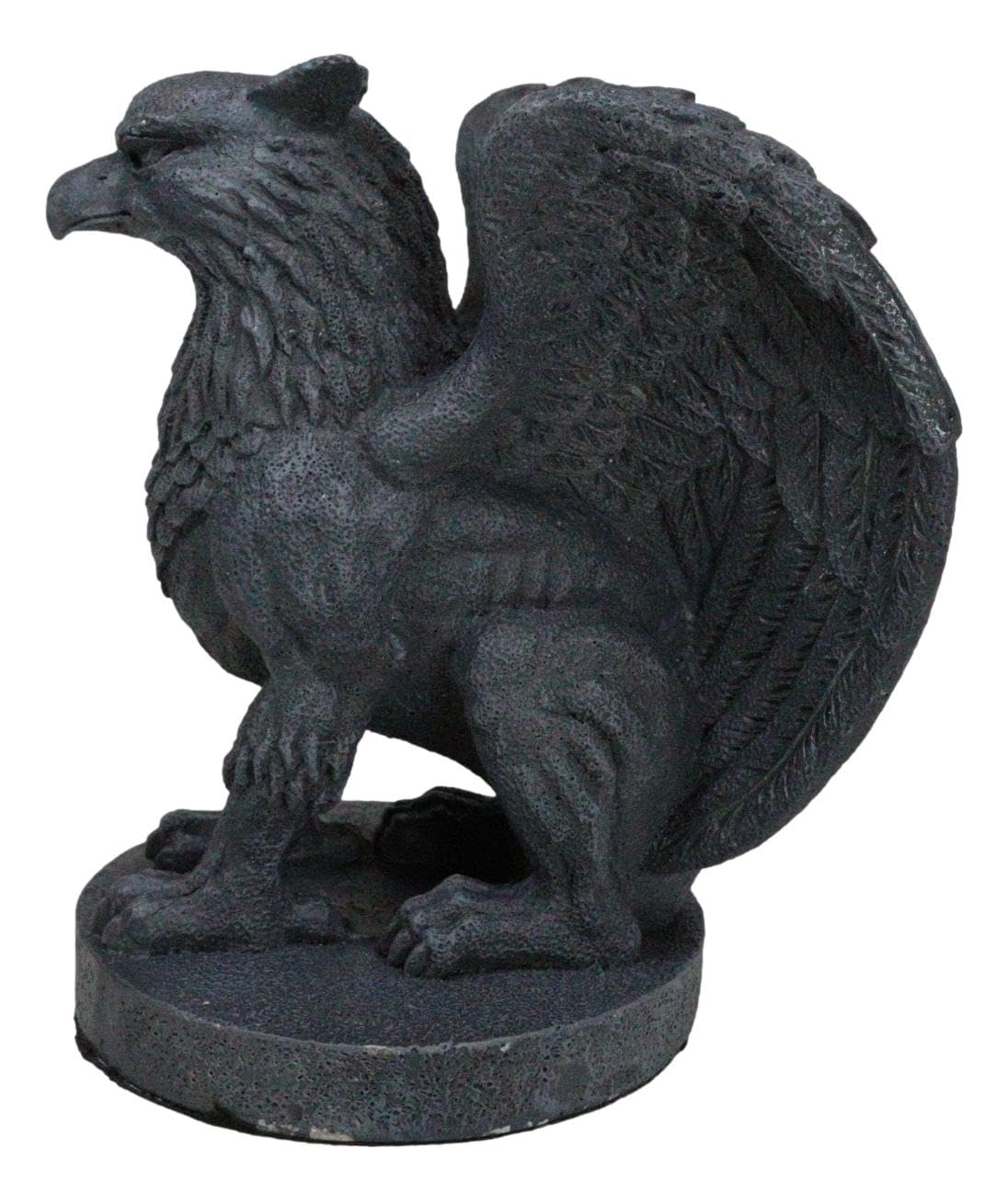 Ebros Gift Mythical Winged Griffon Griffin Eagle Lion Gargoyle Statue Faux Stone Resin Home Decor Figurine 6.75" Tall Gothic Sculptures Statues and Figurines Might and Magic Heroes and Royalty Symbol