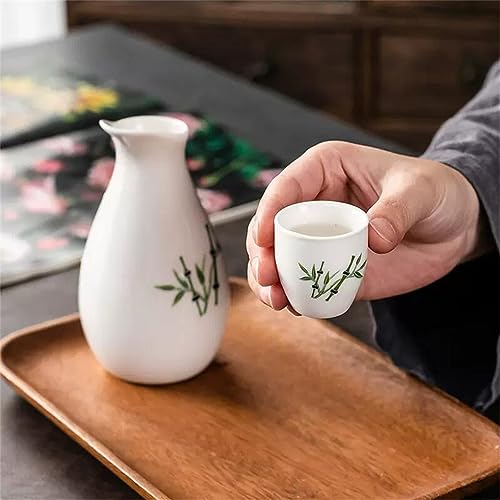 DNATS Household Chinese Ceramic Wine Set White Wine Yellow Rice Wine Liquor Division Small Wine Cup A Cup Sketch Cup