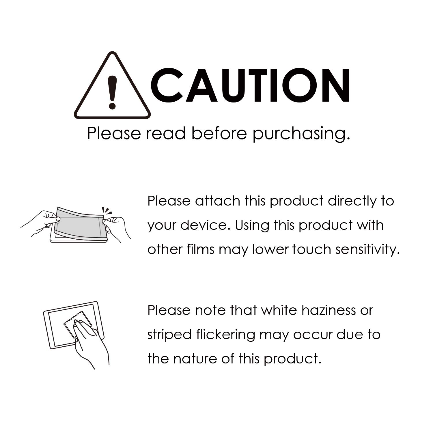 ELECOM Detachable Pencil Feel Screen Protector -Nano Suction Finish-, Bond Type, iPad 7 8 (10.2", 2020,2019) Drawing/Notetaking/Anti-Glare(TB-APBNS102-W)