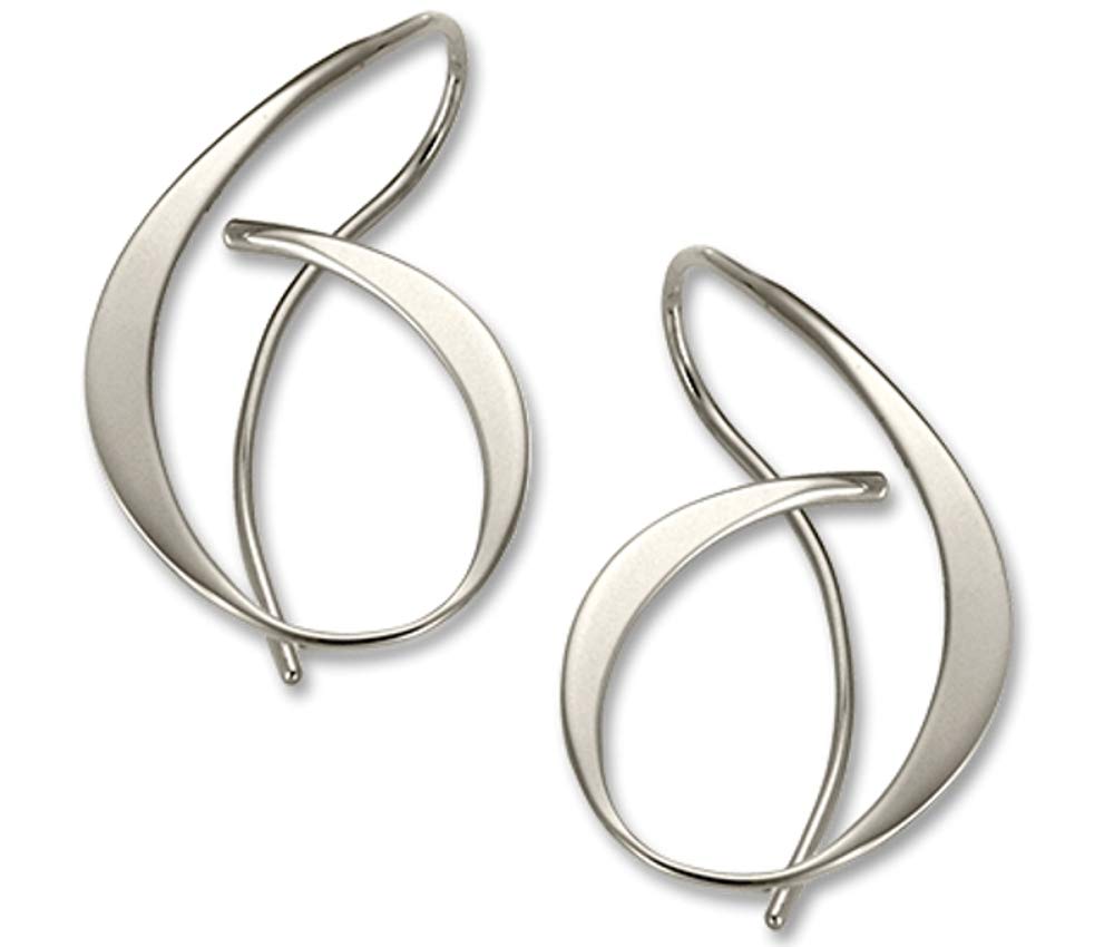 Ed Levin, Allegro Earrings, 925 Sterling Silver, Small