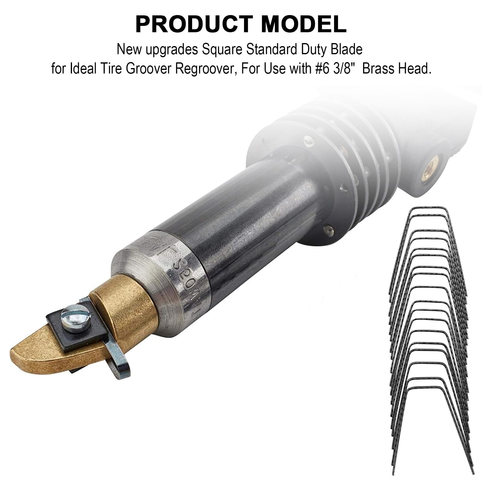 Niahm Tire Groover #6 Blades for V100 Groover, Flat Bottom, 3/8" Square Standard Blade Pack of 18