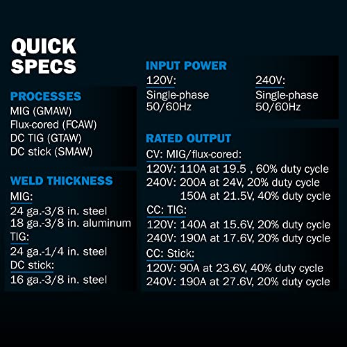 Miller Multimatic 215 Welder, Multiprocess Welder for 120/240-Volt Power Sources