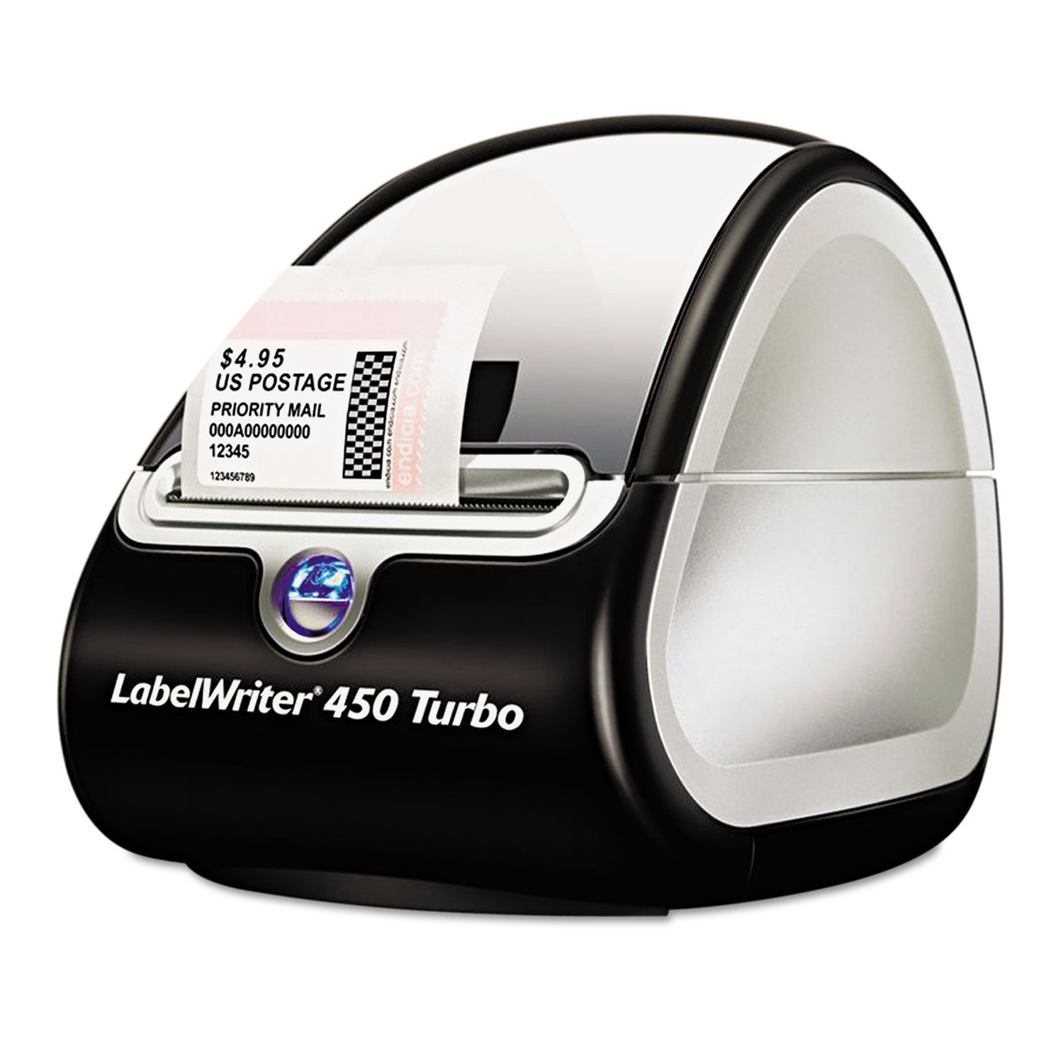 DYMO LabelWriter 550 Turbo Direct Thermal Label Printer, Black - USB and LAN Connectivity - up to 90 Labels Per Minute, 300 dpi, Auto Label Recognition, Monochrome Label Maker - BROAG