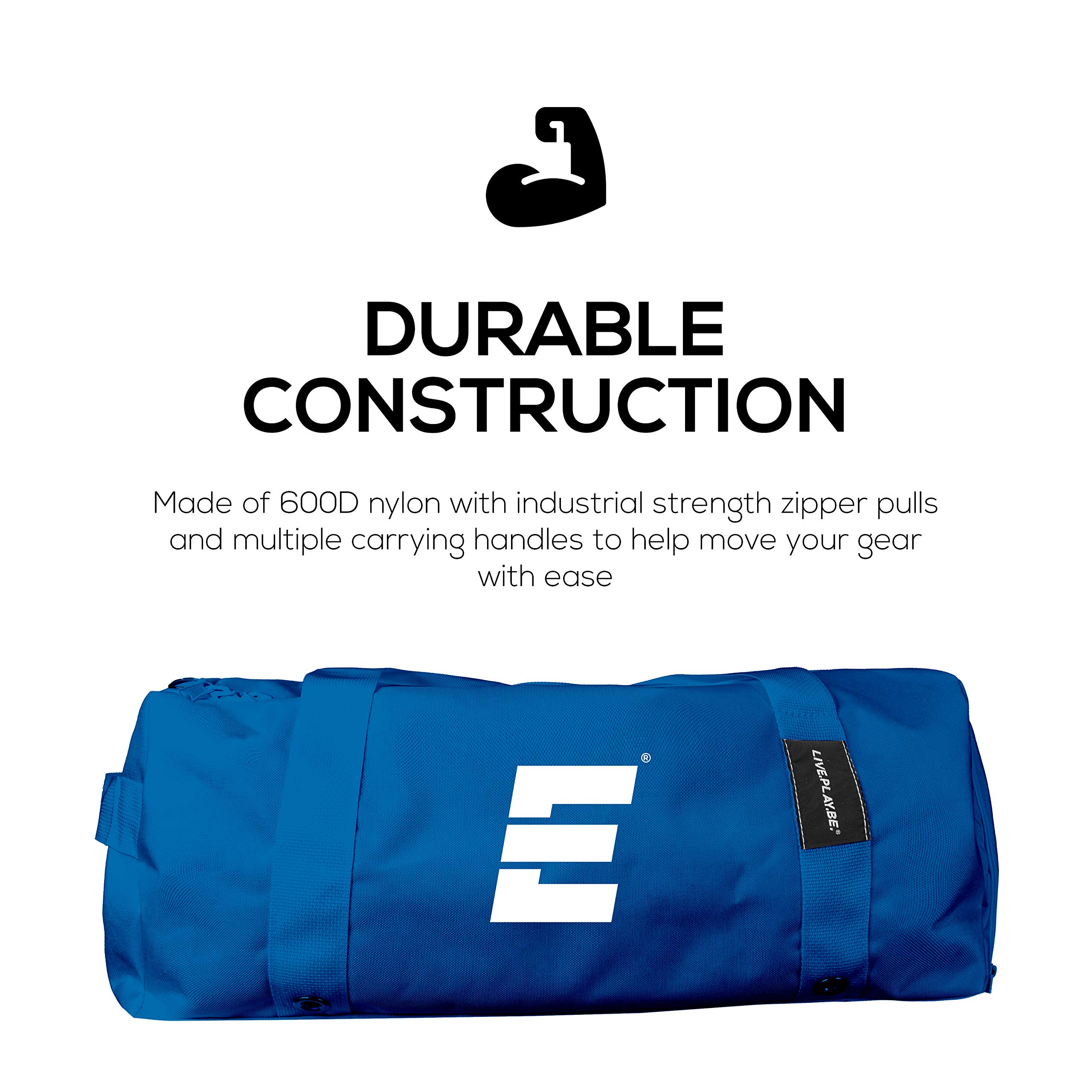 Epoch Training Team Bag - Large Duffle Bag with Shoe Compartment - Cardio Fitness Athletic Training Bag, Royal