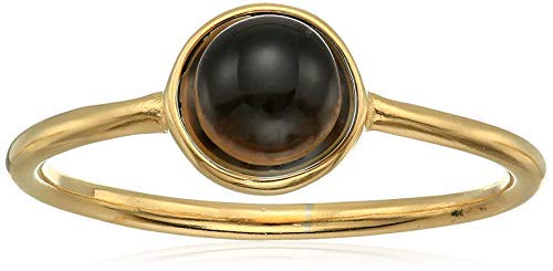 Ello Elli Minimalist Style Stainless Steel Mood Ring (Gold, 10)