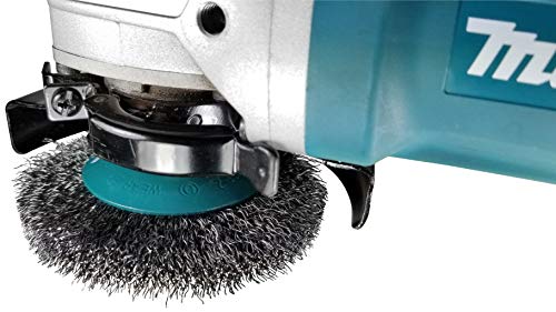 Makita 1 Piece - 4 Inch Crimped Wire Wheel Brush For Grinders - Light-Duty Conditioning For Metal - 4" x 5/8-Inch | 11 UNC
