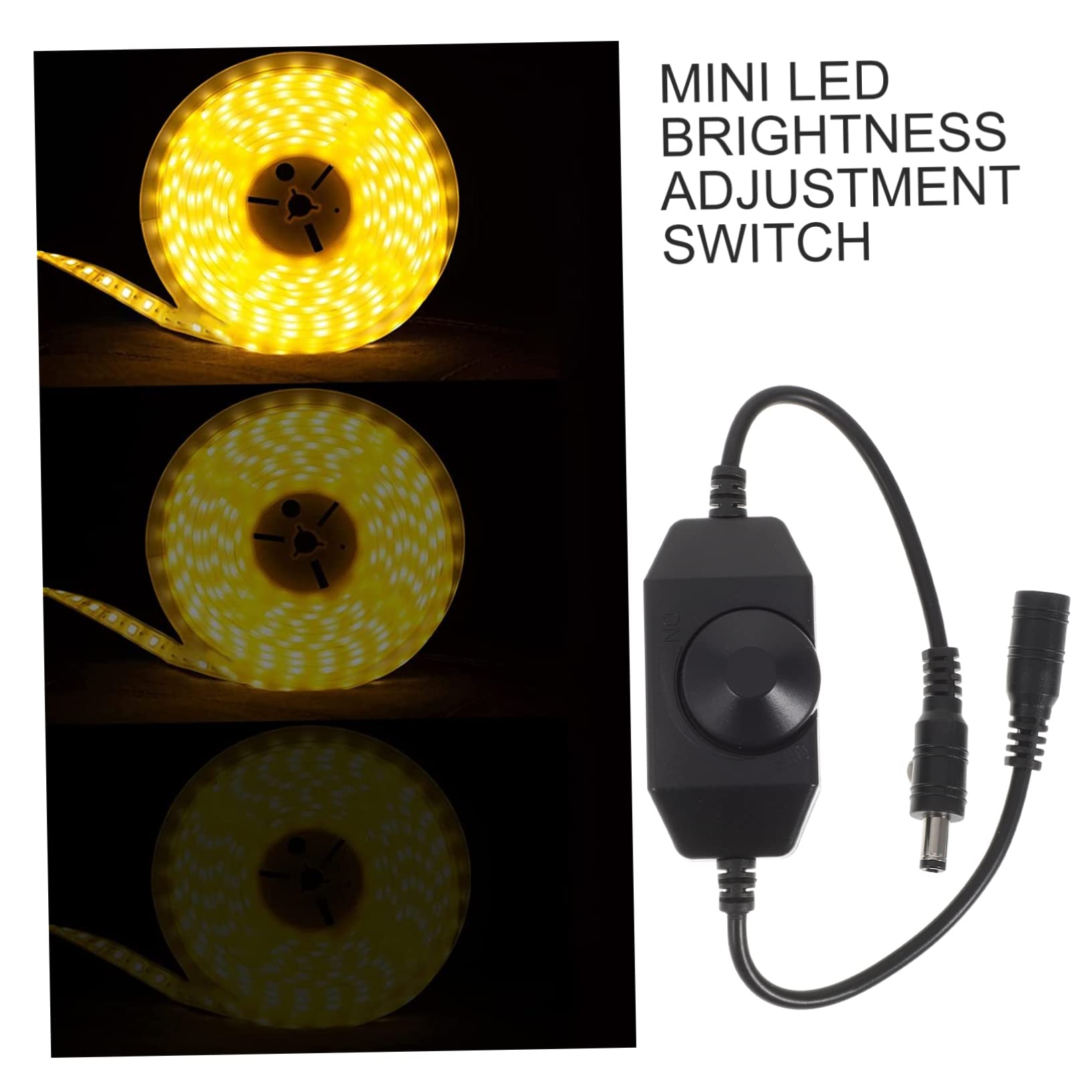 DOITOOL 3pcs Led Light Dimmer Mini Lamp Dimmer Switch Knob Dimmer for Fairy Light Led Light Rotary Led Dimmer Switch Fairy Lights Led Rotary Dimmer Abs Accessories to Rotate Dimming
