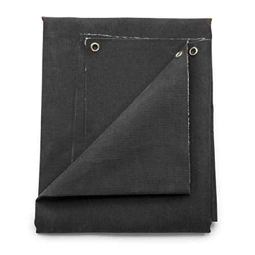 Lincoln Electric Heavy Duty/High Temperature Welding Blanket - 6â x 6â - 2012°F Temperature Rating - 67 oz. Mica-Coated Fiberglass Fabric - Black - K3254-1