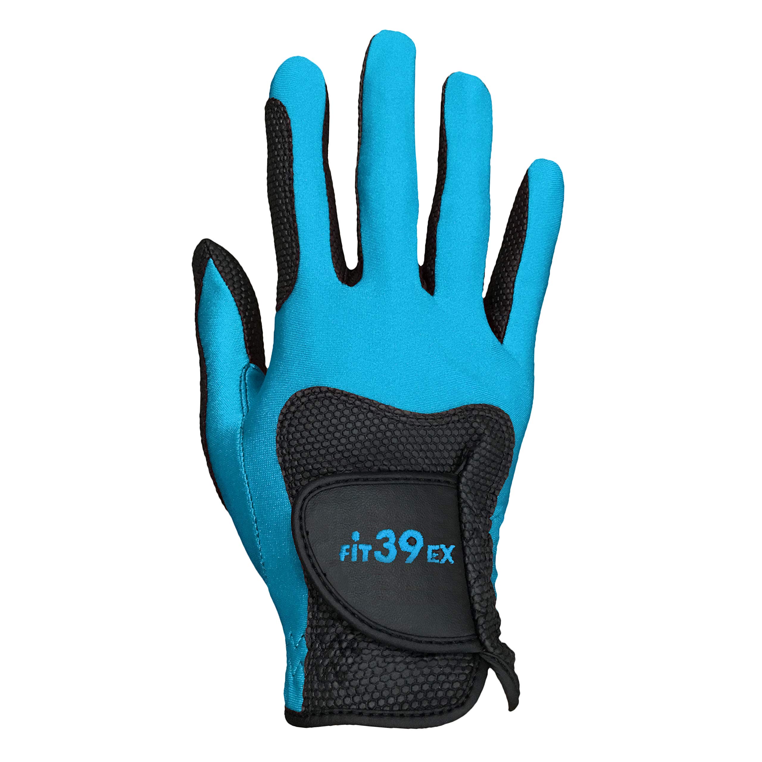 FiT39 Right Hand Golf Gloves (Blue Shell/Black, SS)