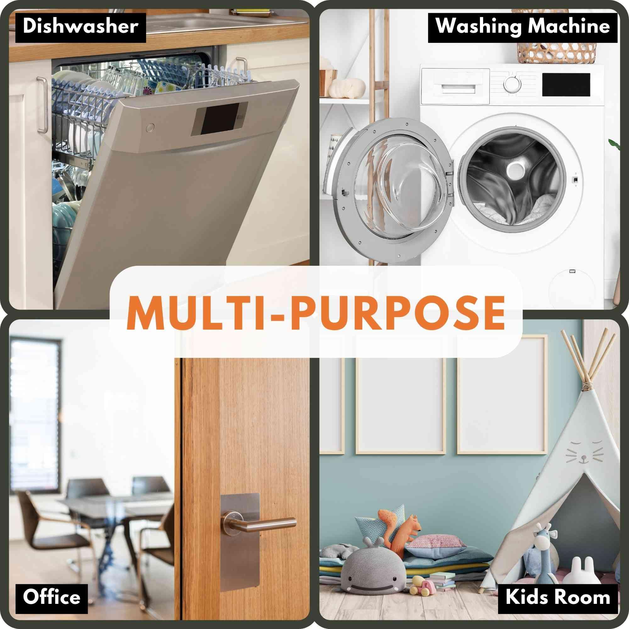Mini Dishwasher Magnet Clean Dirty Sign - 3.9 x 1.1 inches - Extra Small Size - Slide Indicator Strong Magnetic Kitchen Gadgets - New Home Essentials - Countertop Dishwashers - Matt Black