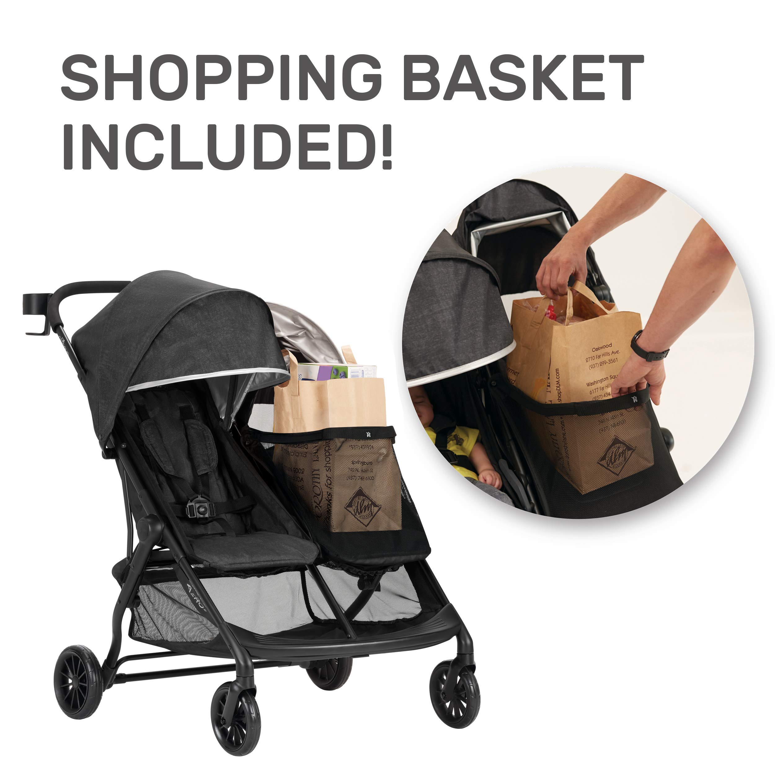 Evenflo Aero 2 Ultra-Lightweight Double Stroller, Osprey
