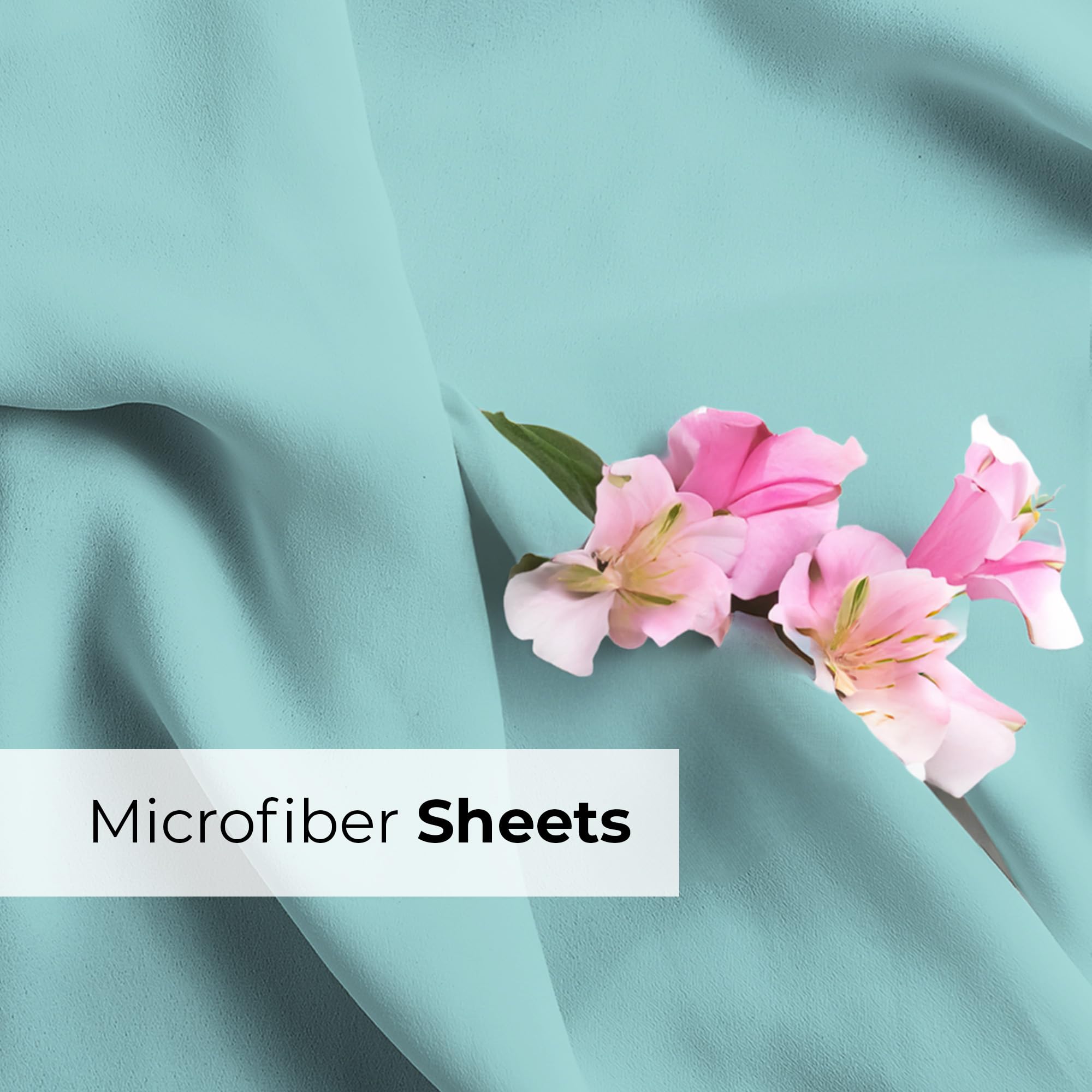 Extra Deep Twin XL Sheet Set - 4 Piece Breathable & Cooling Sheets - Hotel Luxury Bed Sheets Set - Easy Fit - Soft, Wrinkle Free & Comfy Sheets Set - Spa Blue Sheet Set w/Extra Deep Pockets