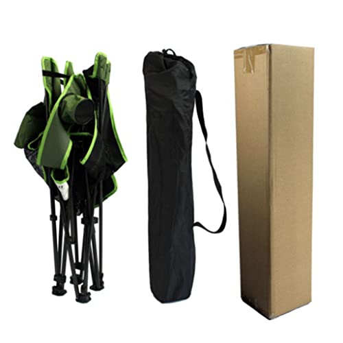 FHDGH Adults Heavy Duty Portable Folding Camping Chair with Cup Holder Pillow and Carry Bag (Color : E, Size : As Shown)
