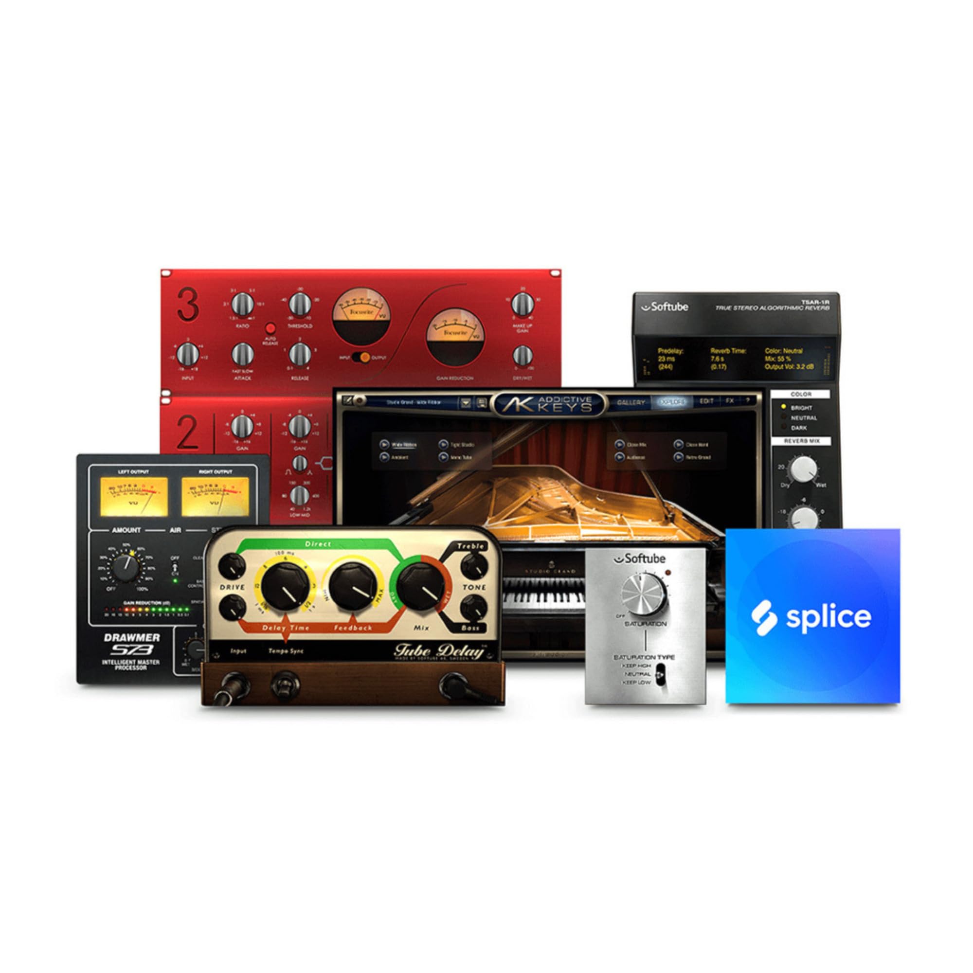 Focusrite Scarlett 4i4 3rd Gen 4x4 USB Audio Interface with Audio Technica ATH-M20x Studio Monitor Headphones Bundle (2 Items)