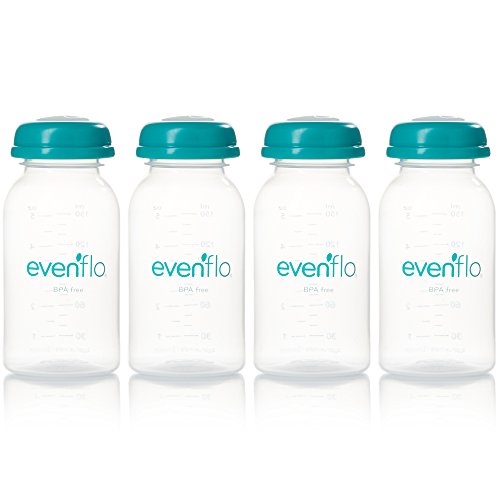 Evenflo Milk Collection Bottles,5oz,(4-Pack)