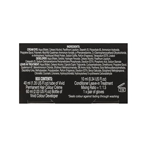 Revlon Realistic Vivid Colour Protein Infused Permanent Color Hair Dye with Color Lock Technology, Jet Black 110ml