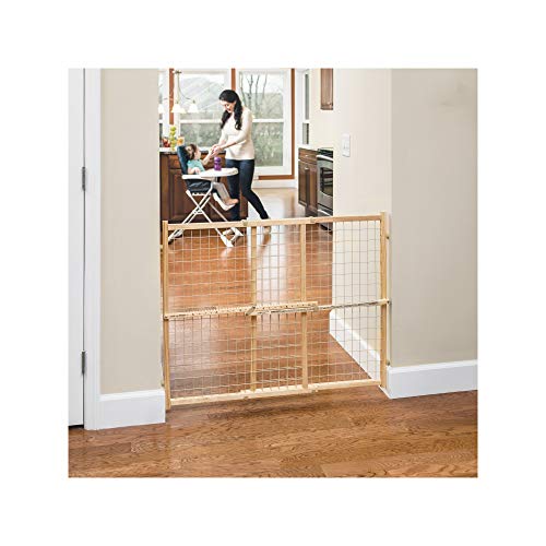 Evenflo Position and Lock Tall Pressure Mount Wood Gate (Expands From 31- 50 Inches)