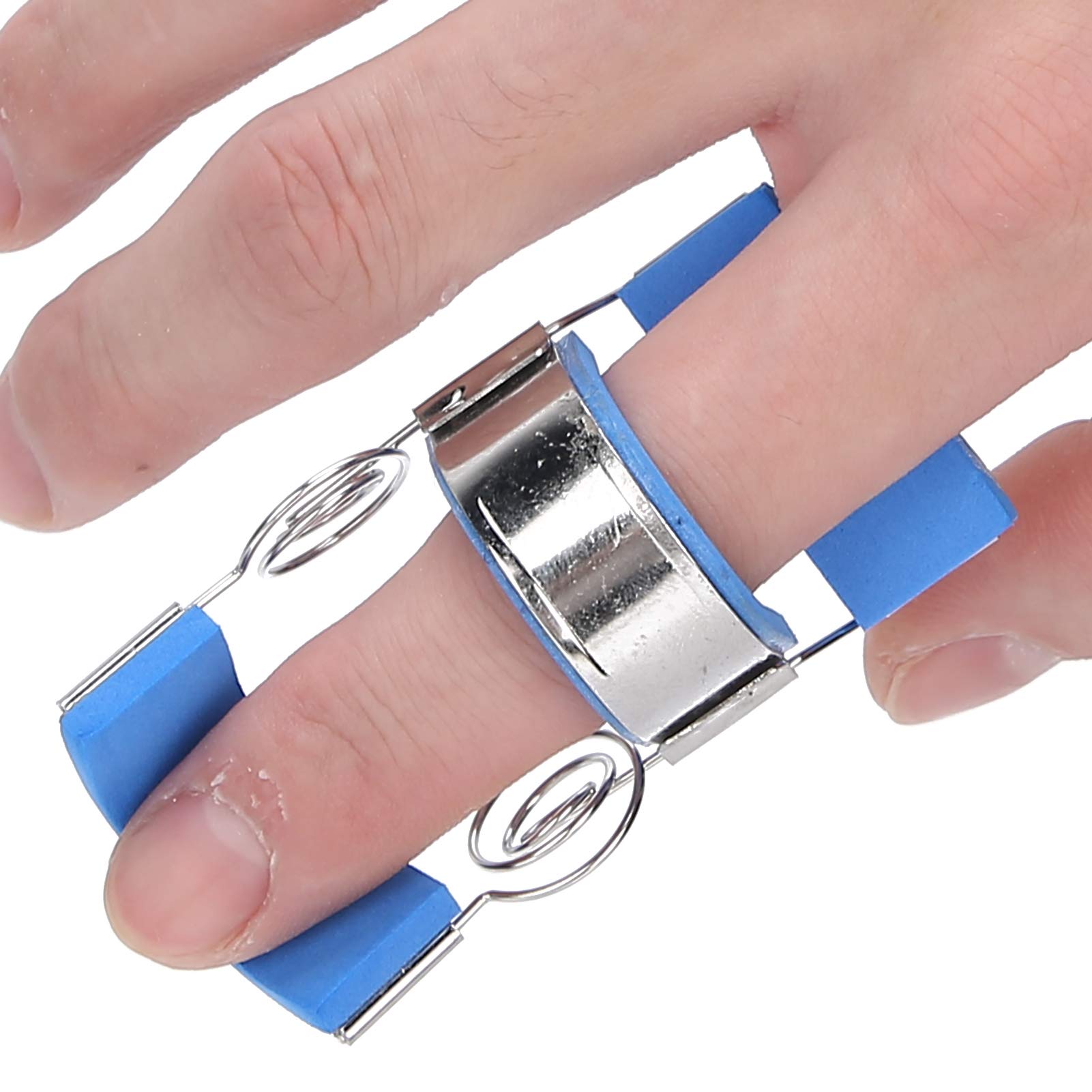 Finger Straightener, Portable Finger Joint Support, Adjustable Finger Rehabilitation Trainer for Finger Bent Finger Injury Finger Sprain(L)