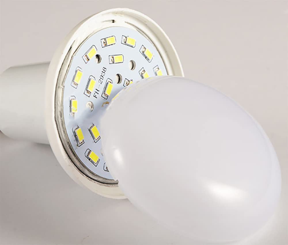 E14 R50 LED Lamp 5W Light Bulb 45W Incandescent Bulb Equivalent, R50 Long Neck LED Mushroom Shape Bulbs Indoor Lighting Cool White 6000K AC85-265V120 °Angle Flood Light for Home School Store, 4 Pack