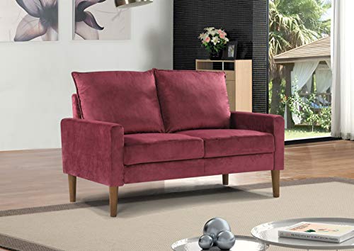 US Pride Furniture Micheal's Secret Loveseats Love Seats, Burgundy