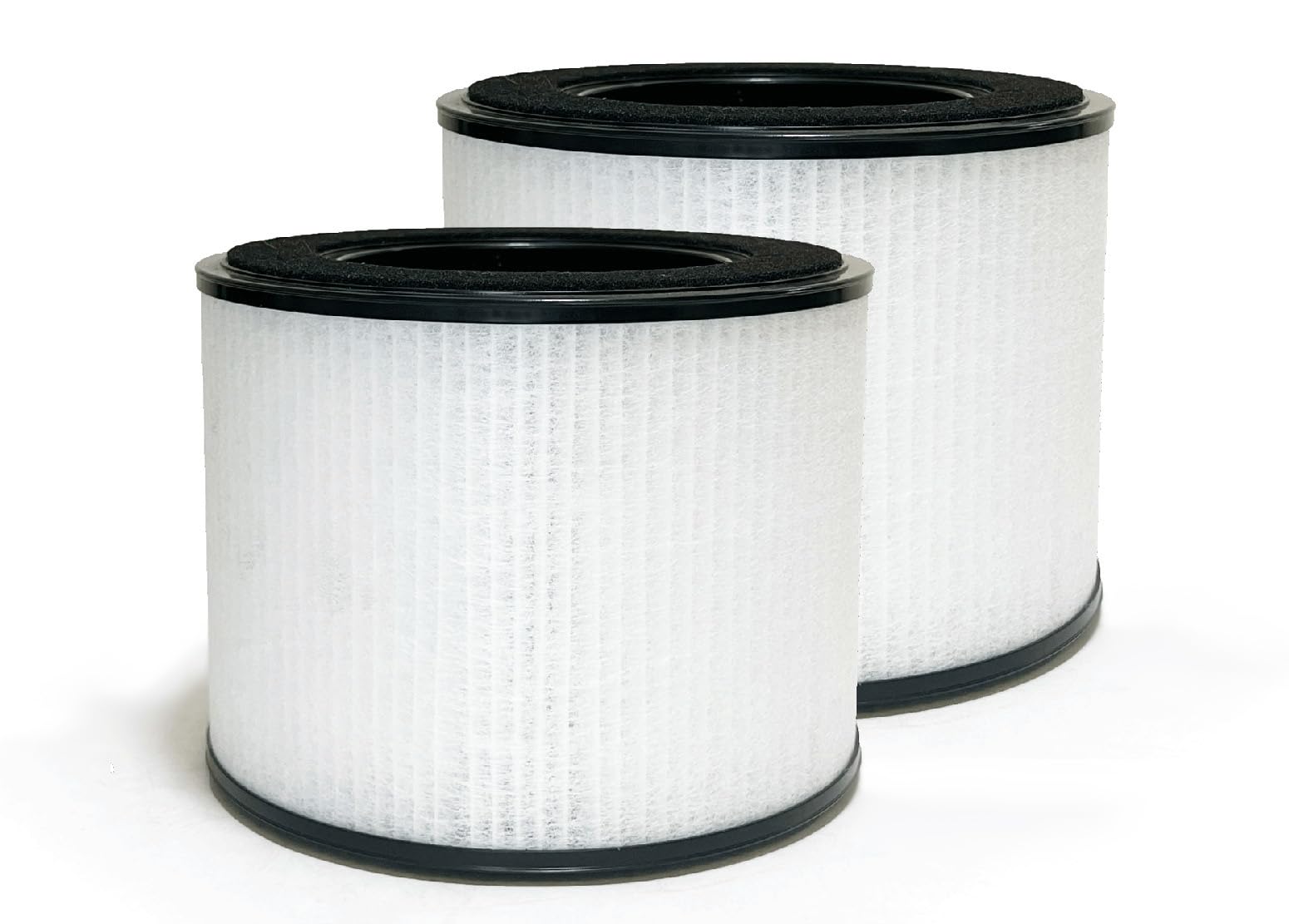 Nispira AS-FL206001-01 3-In-1 True HEPA Filter Replacement Compatible with Clarifion AerClear Air Purifier AS-AC207701-01 | Removes Smoke, Chemical VOCs, Odor | 2 Pack