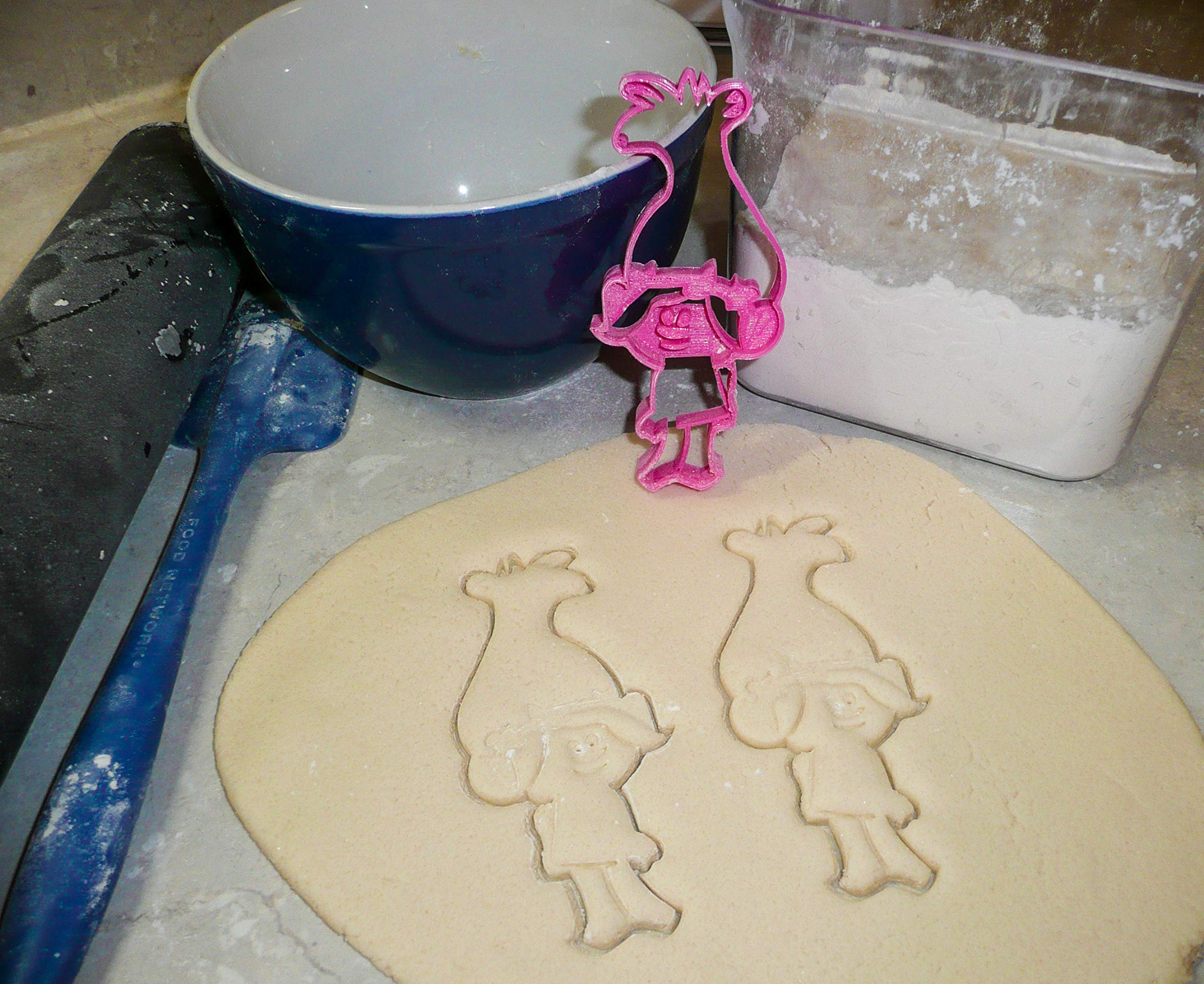 INSPIRED BY POPPY TROLLS MOVIE CHARACTER COOKIE CUTTER MADE IN USA PR2001