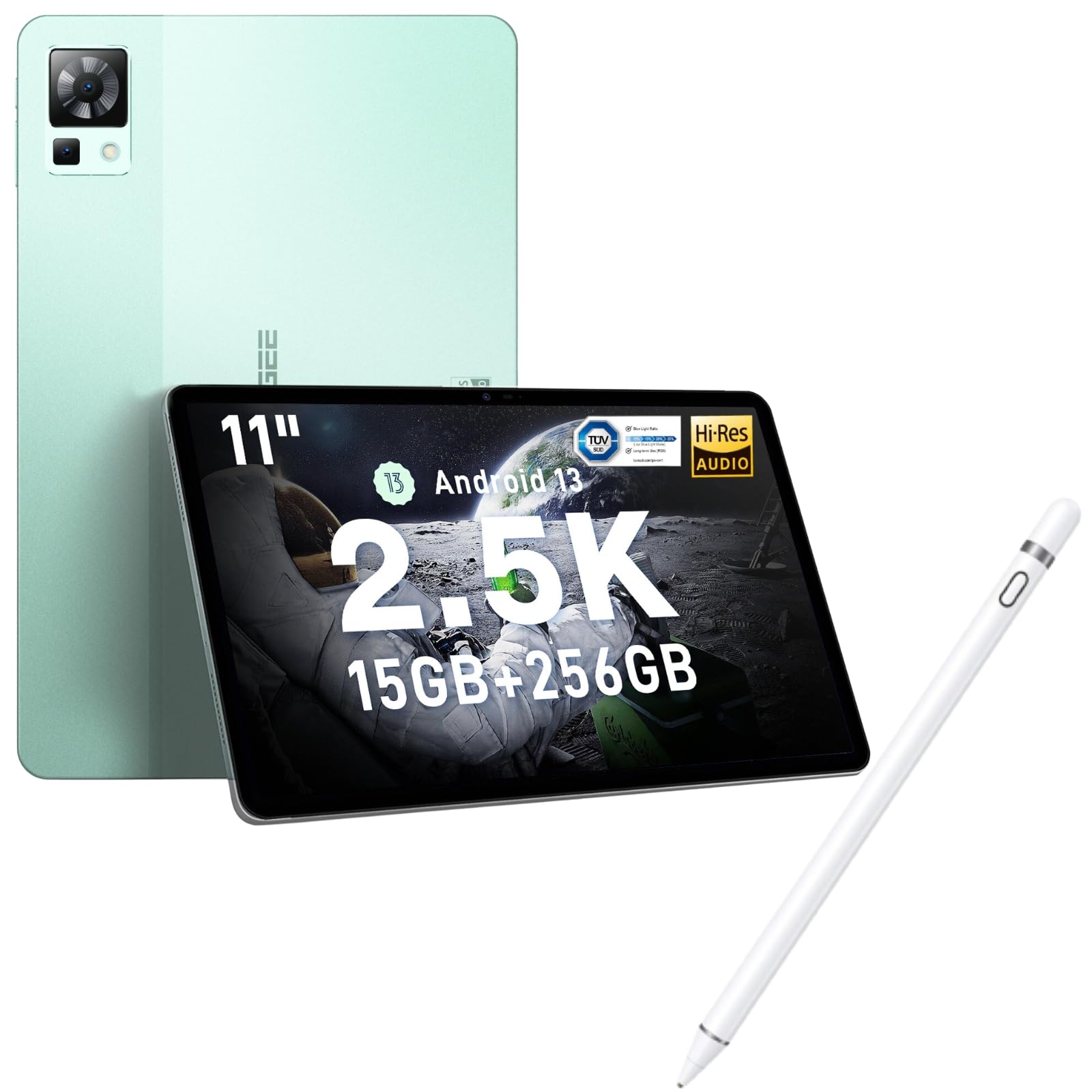DOOGEE T30 PRO Tablet with Stylus,11'' 2.5K Android 13 Tablets, 15GB+256GB Octa-Core Gaming Tablet, 8580mAh, Hi-Res Quad Speakers, 20MP Camera, Helio G99 - Bluetooth & Wi-Fi