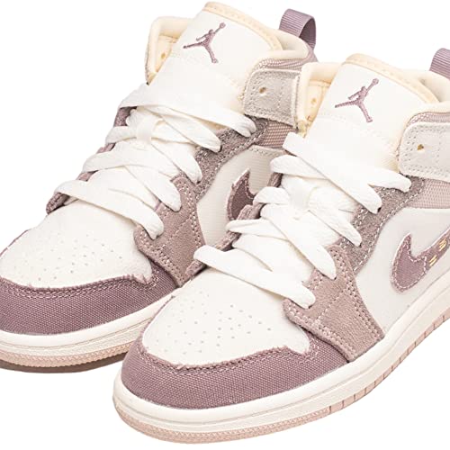Nike Air Jordan 1 Pre School Shoes Sail/Taupe Haze-Fossil Stone DZ4468-102 - Size 11.5c