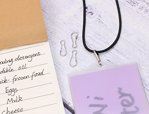 Mini Skater 0.63Inch Mini Metal Spring Hooks, Tiny Stainless Steel Lanyards Snap Clip Hooks, Keyring Accessory for Purse,Curtains,Jewelry Ring Craft and ID Card Key Chain Clip Parts(Silver, 200Pcs)