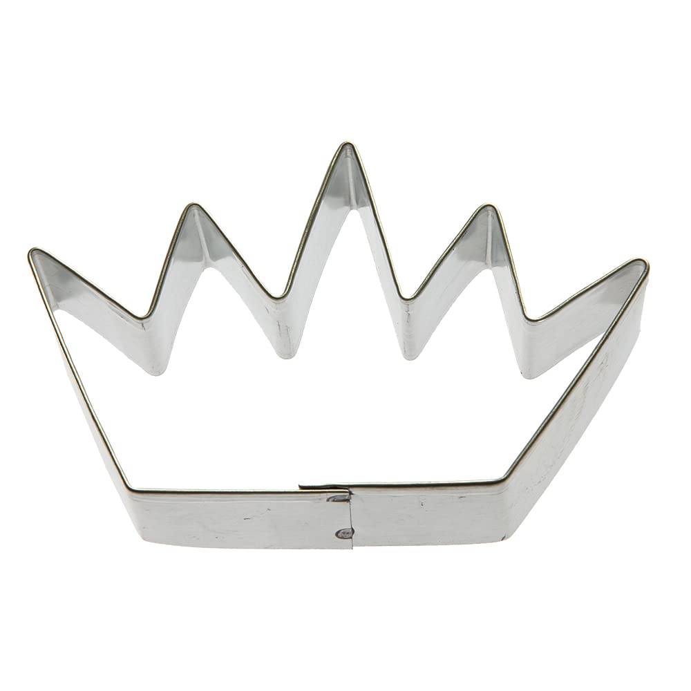 Foose Crown Cookie Cutter 3.5 Inch –Tin Plated Steel Cookie Cutters – Crown Cookie Mold