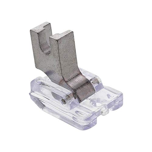 DREAMSTITCH 601L, 941800000 (HINGED TYPE) Low Shank Clear Invisible Zipper Presser Foot for Singer,Brother,Juki,Janome,Kenmore,Elna,Pfaff,Viking,Euro-Pro,White and Most Low Shank Sewing Machines -601L