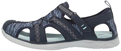 Dr. Scholl's Shoes Women's Andrews Fisherman Sandal, Navy Nubuck/Fabric, 8.5 M US