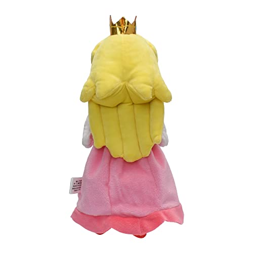 RGVV Super All Star Collection Princess Peach Plush Multicolor Pink Skirt Yellow Hair and Crown 10.6β