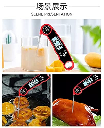 Instant Read Digital Meat Thermometer Waterproof (IP67) Read Food Thermometer for Cooking, Grilling, BBQ and Roast with Backlight Foldable Kitchen Probe Gadget.| Digital Meat Thermometer