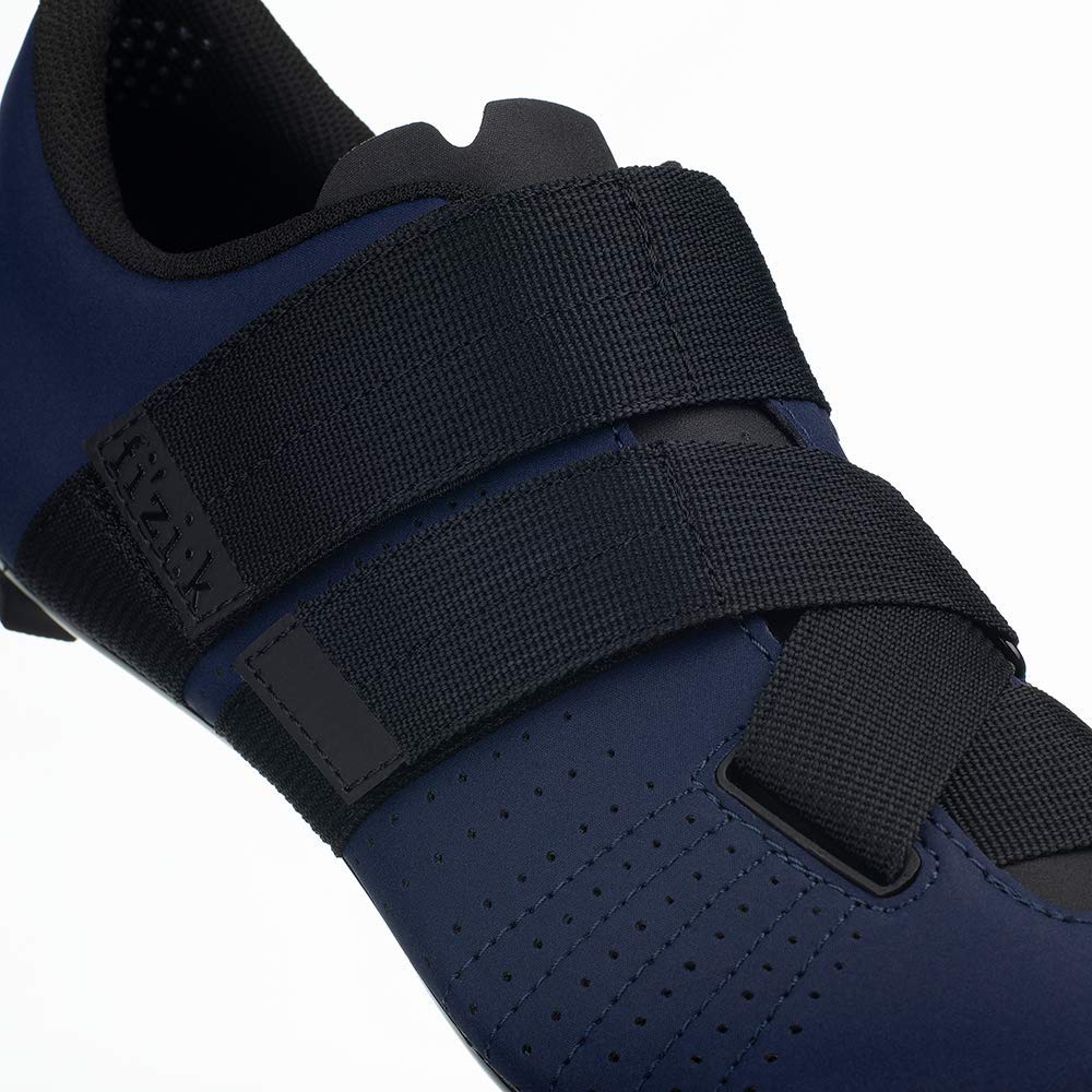 Fizik mens Tempo Powerstrap cycling footwear, Navy/Black, 9.5 - 10 US