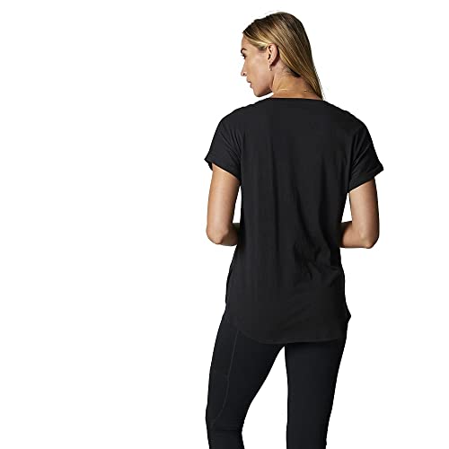 Fox Racing Women's Boundary Short Sleeve TOP, Black/Pink, Large