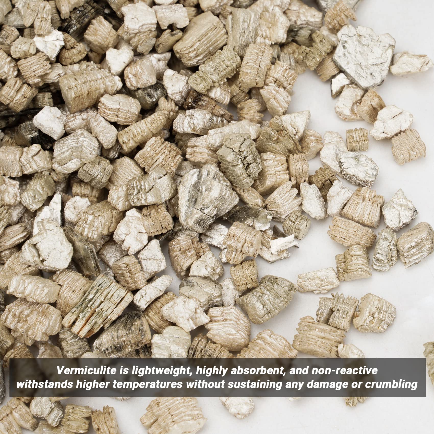 Skyflame Silvery Vermiculite Granules for Gas Logs, 12 oz Bag
