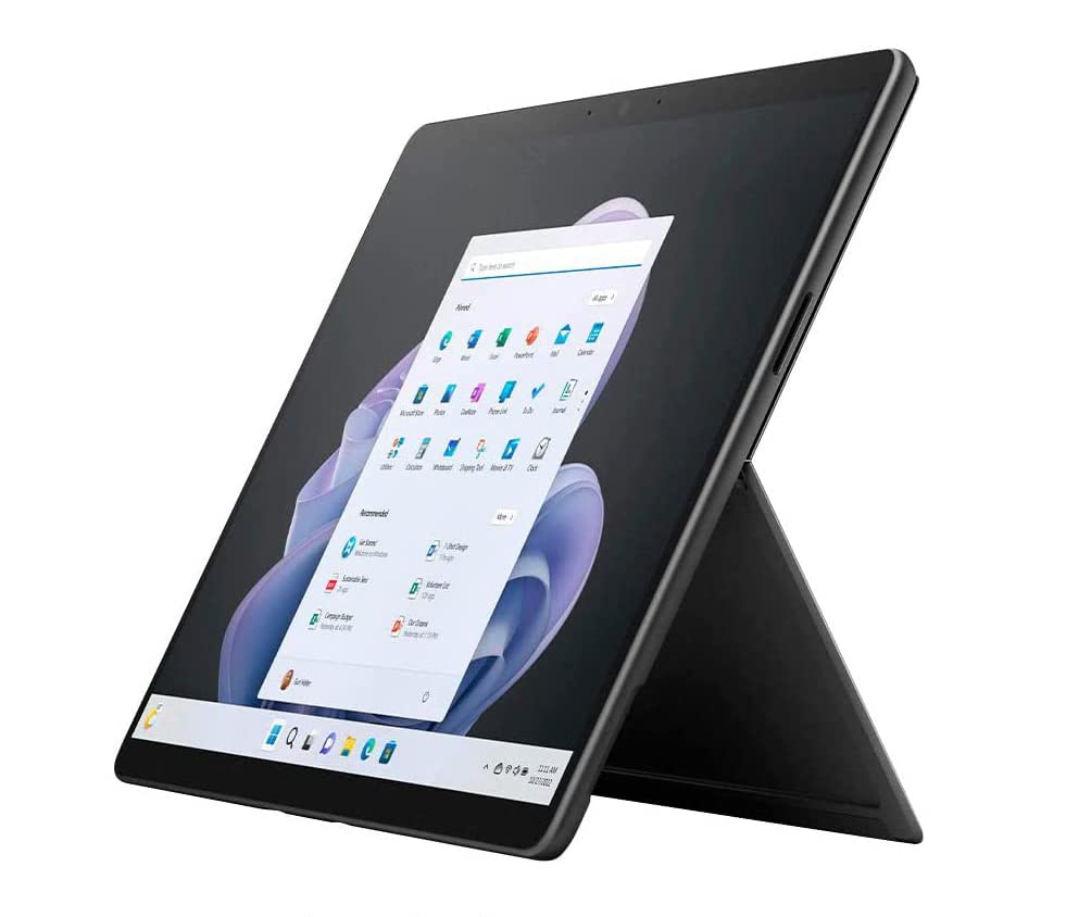 Microsoft Surface Pro 9, 13" Touchscreen 2-in-1 Tablet, 12th Gen Intel Core i5-1235U, Intel Iris Xe Graphics, 8GB DDR5 RAM, 512GB SSD, Windows 11h, Graphite, Device Only, with Stylus Pen