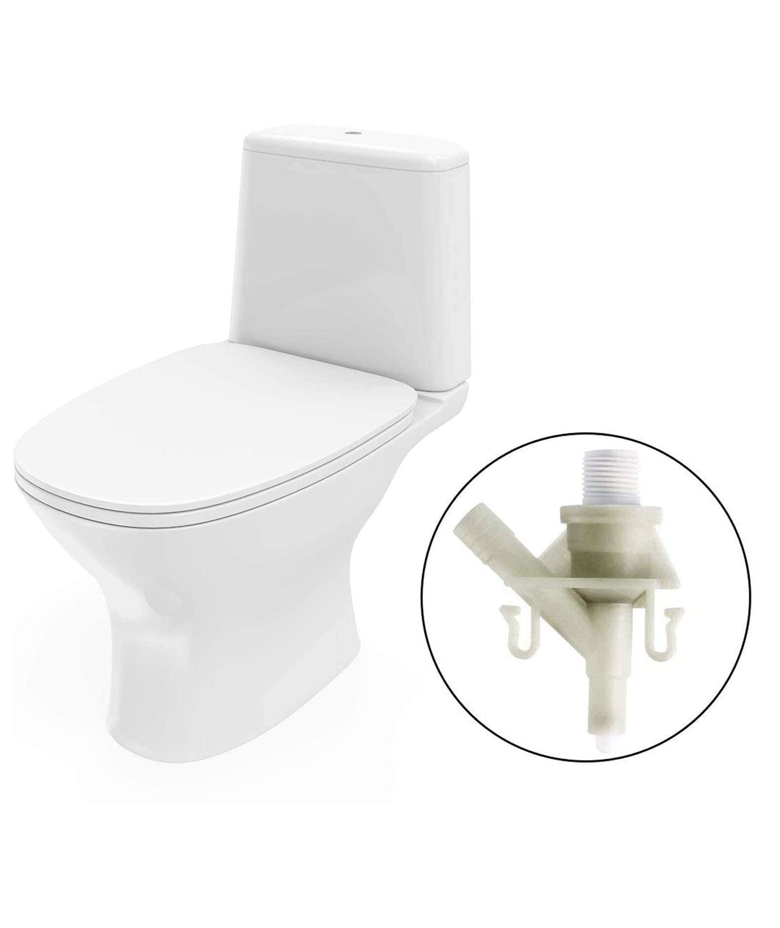 Exerock 385311641 Plastic RV Water Valve Assembly Replacement Kit Compatible with Dometic 300 310 320 Series Toilet