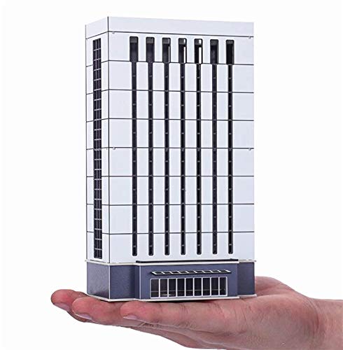 EatingBiting(R) N Scale 1/150 1/160 Modern Enterprise Government Skyscraper Buildings Models Realism Scene for DIY Sand Table Garden Micro Landscape Ornaments Decor Supply DIY Player Spray Painting