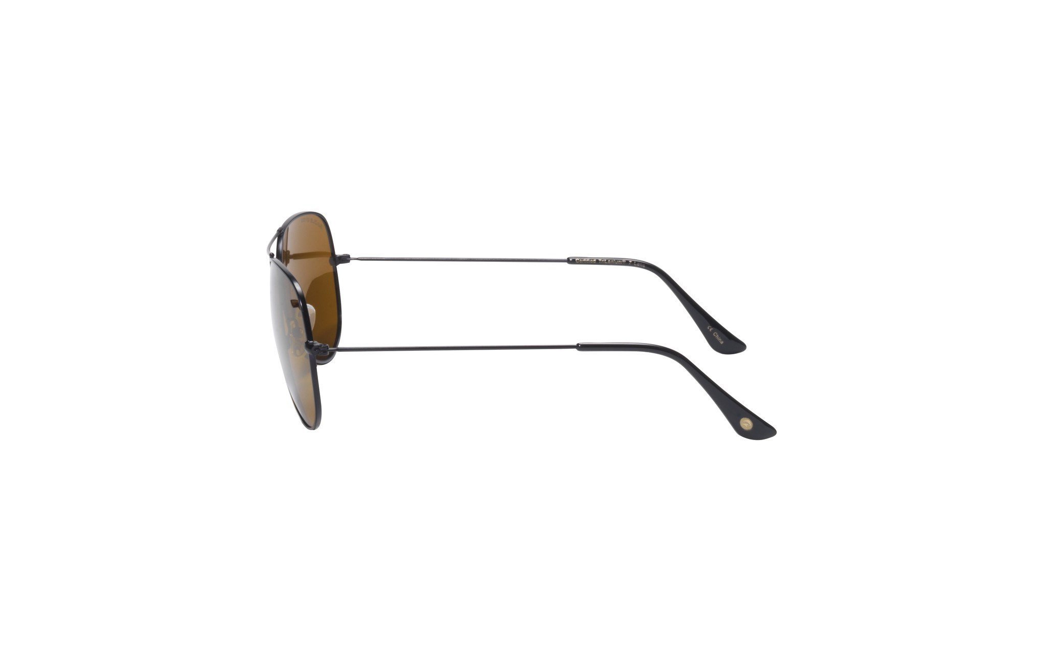 Eagle Eyes Titanium Alloy Memory Flex Flexible Polarized Aviator Sunglasses - UV and Blue Light Protection (Matte Black, Gold Flash)