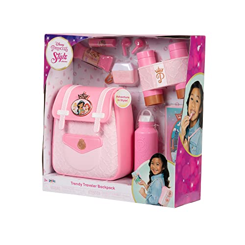 Disney Princess Style Collection Travel Backpack Role Play Toy, Ready for a Trendy Stylish Outdoor Adventure!