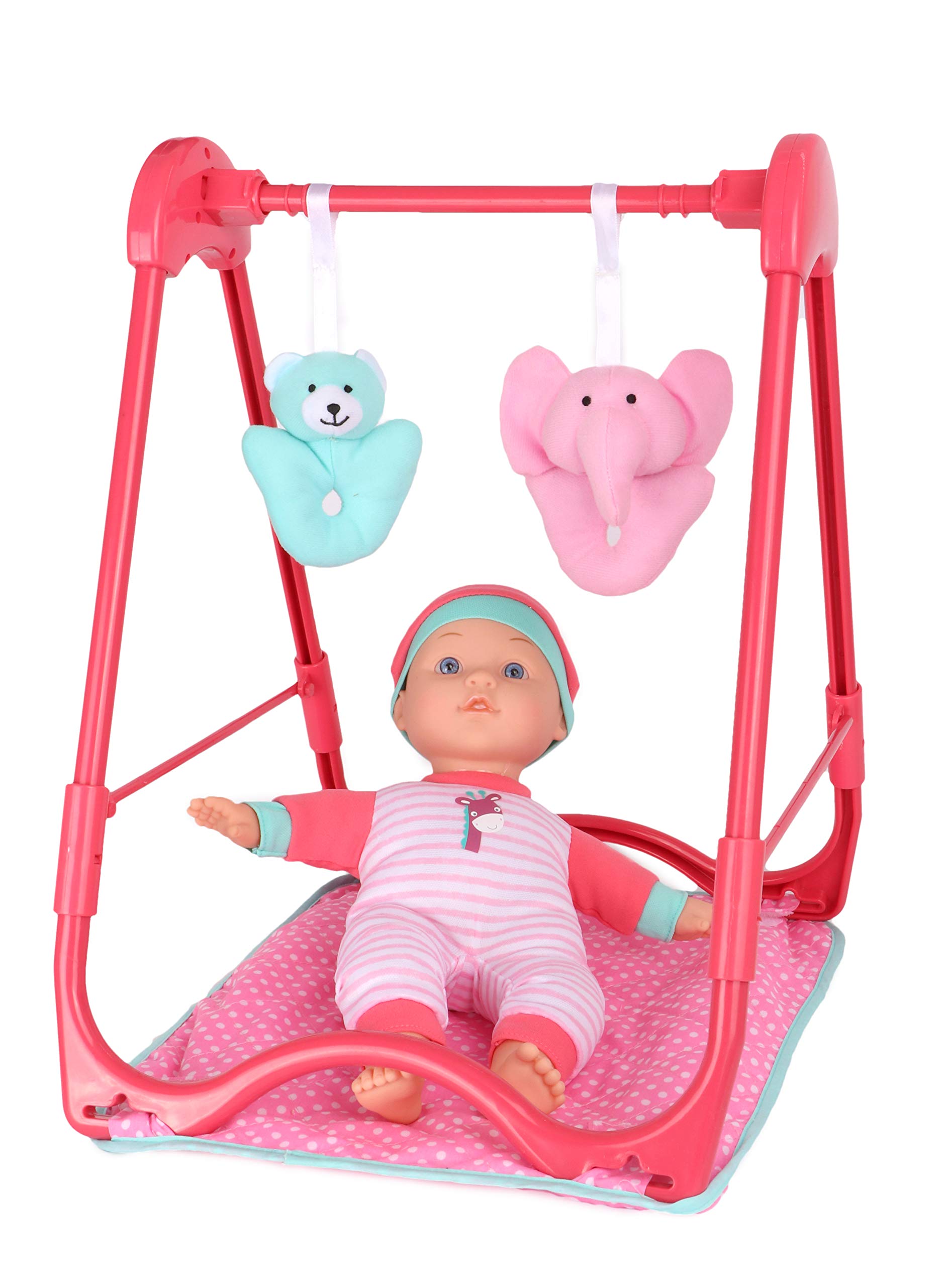 Dream Collection, Baby Doll 4-in-1 High Chair Play Set - Lifelike Baby Doll and Accessories for Realistic Pretend Play, Posable Soft Toy - 12β